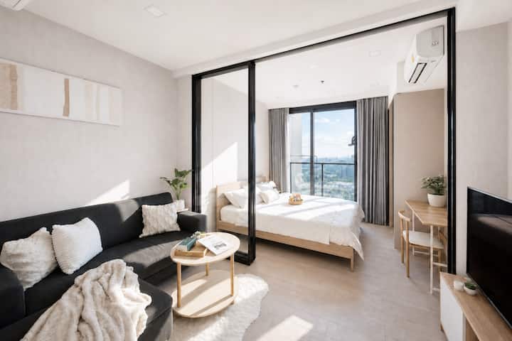 Rama 9 Asoke Mrt | High Floor | Pool | Long Stay - Thailand