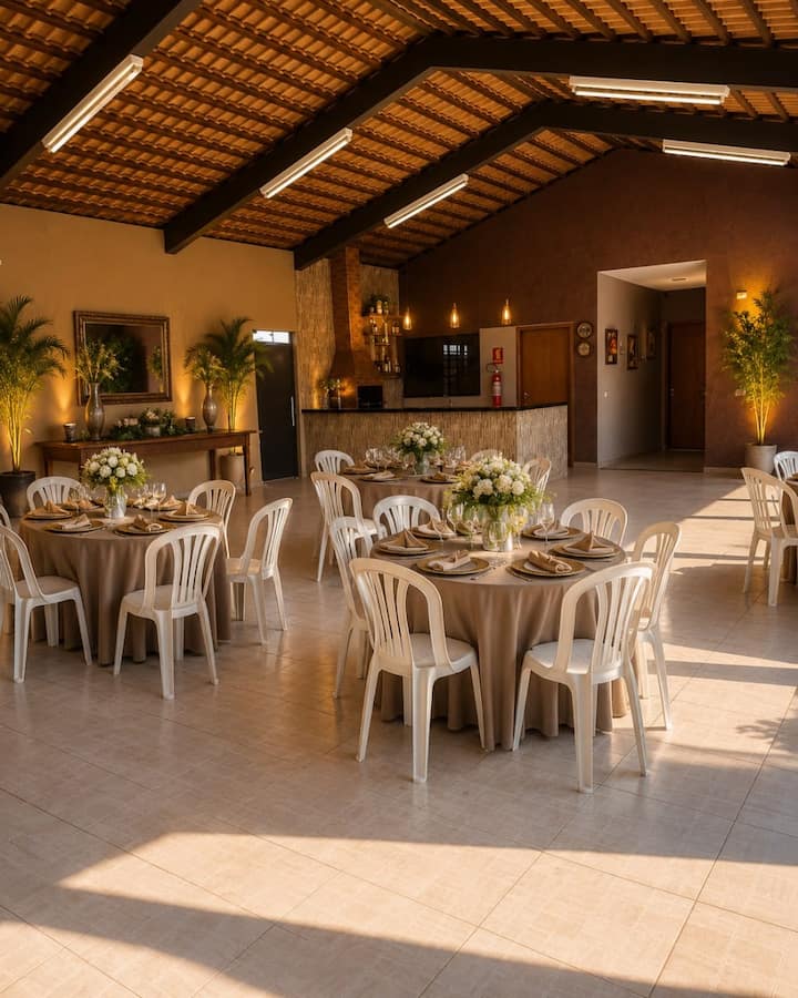 Espaço Para Festas Com Quartos, Tv E Wi-fi - Trindade