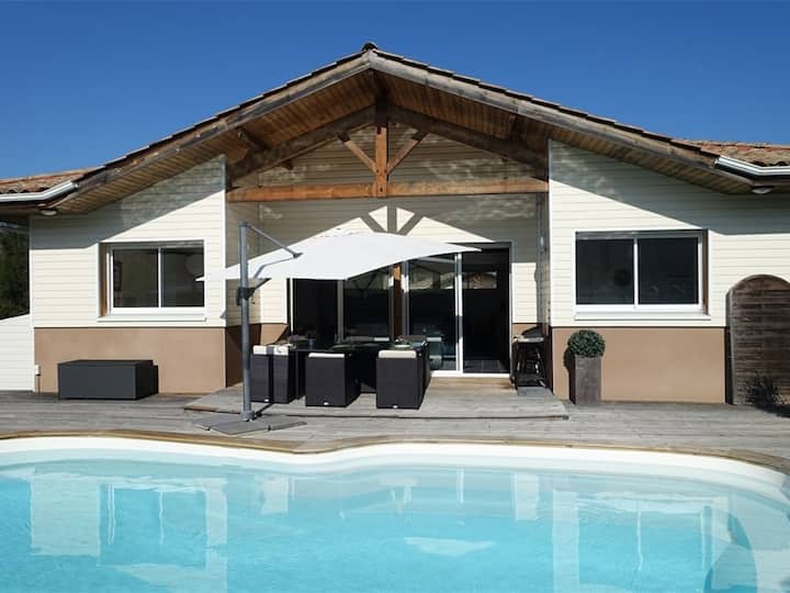 Villa Avec Piscine Chauffée - 8 Pers. - Moliets-et-Maa