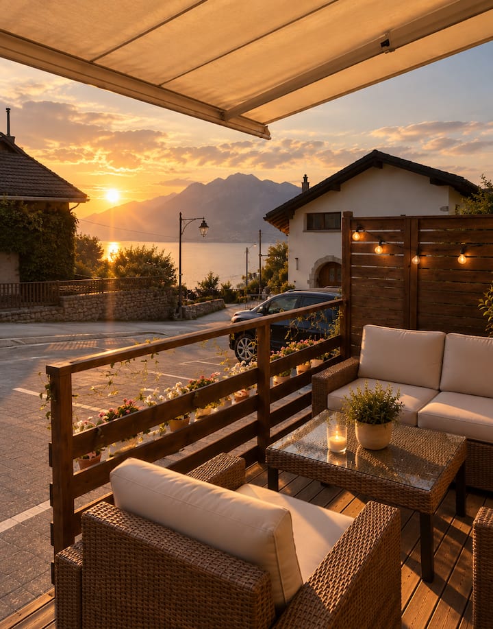 Montreux Dream Terrace Studio | Lake & Alps View - Montreux