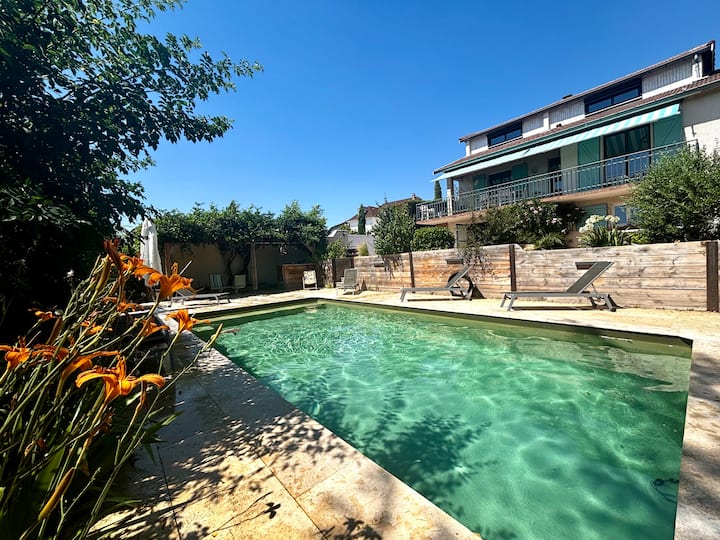 Le Belvédère De St Martin-piscinejeuxvueparking - Rive-de-Gier