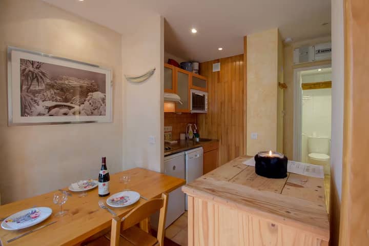 Studio Authentique/emplacement Idéal/garage Inclus - Tignes