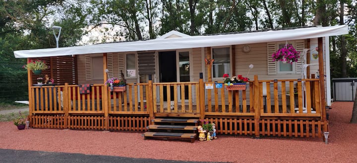 Mobil-home 6 Pers. Climatisé Sur Grande Parcelle - Agde