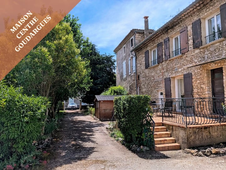Maison Centre Goudargues, Jardin, Piscine Partagée - Goudargues