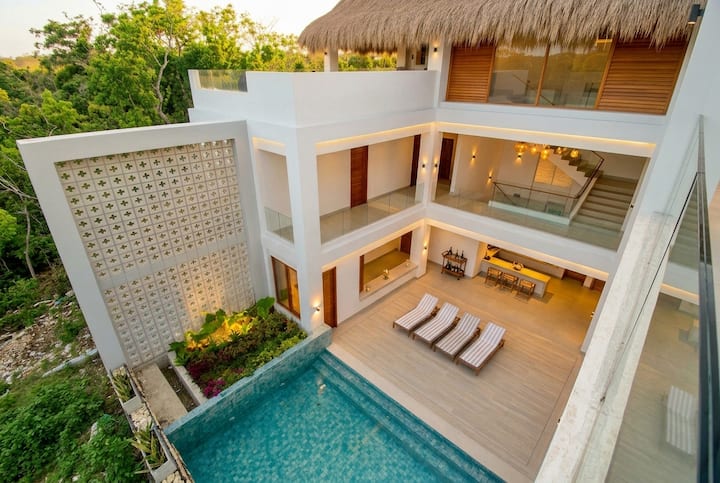 Villa Tropical | Piscinas + Palapa + Playa | Barú - Islas del Rosario
