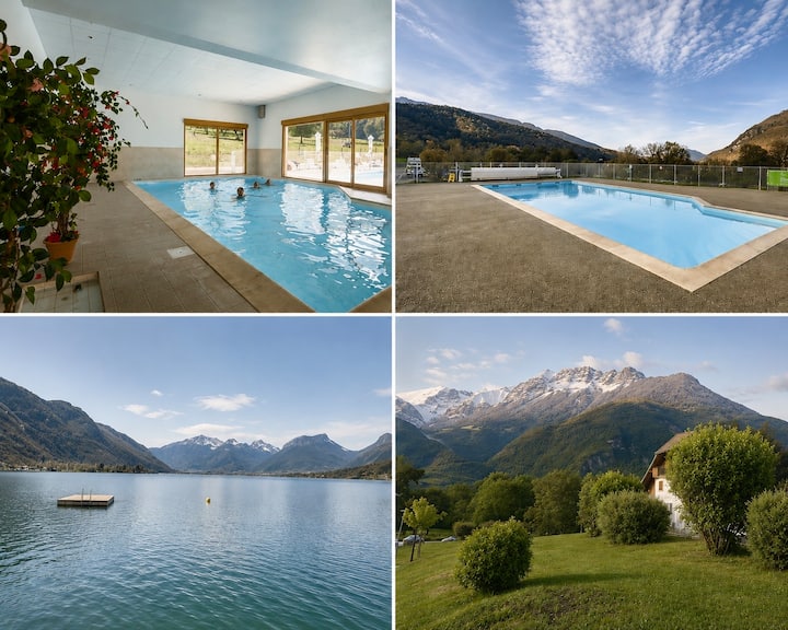 Le Birdie Studio Avec Piscines Et Sauna - Faverges