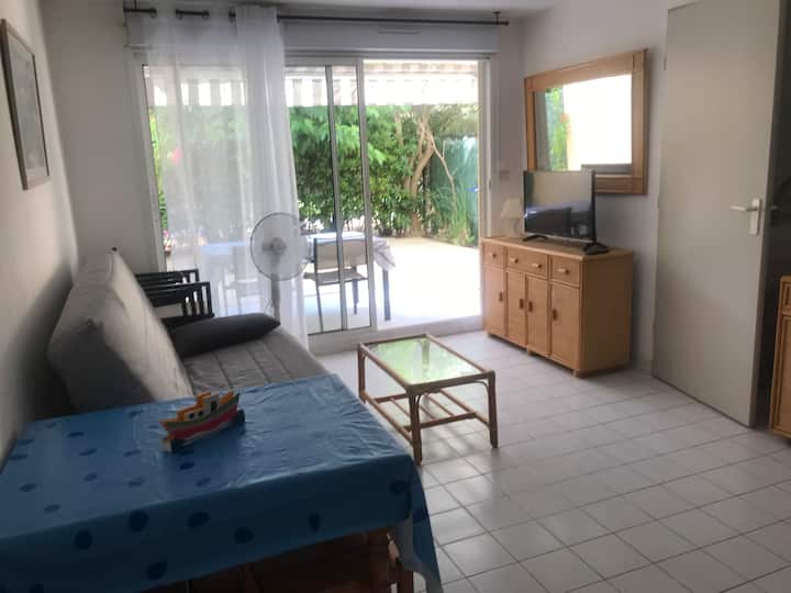 Cap D'agde T2 Cabine En Rdc à 7 Mn Plage Richelieu - Agde