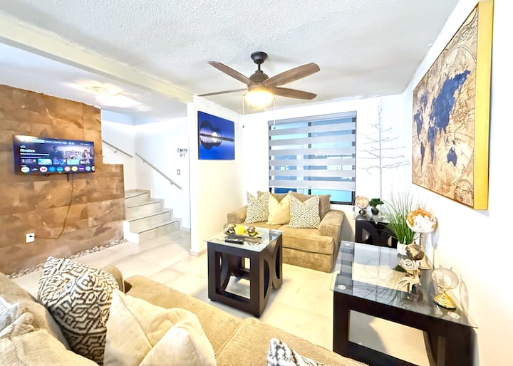 Amazing 3br Home @Bbva Stadium W/parking + Terrace - Guadalupe, Mexico
