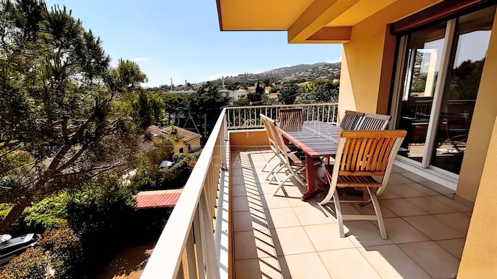 Résidence Les Pins, Balcon/parking/clim - Palmazur - Mandelieu-La Napoule