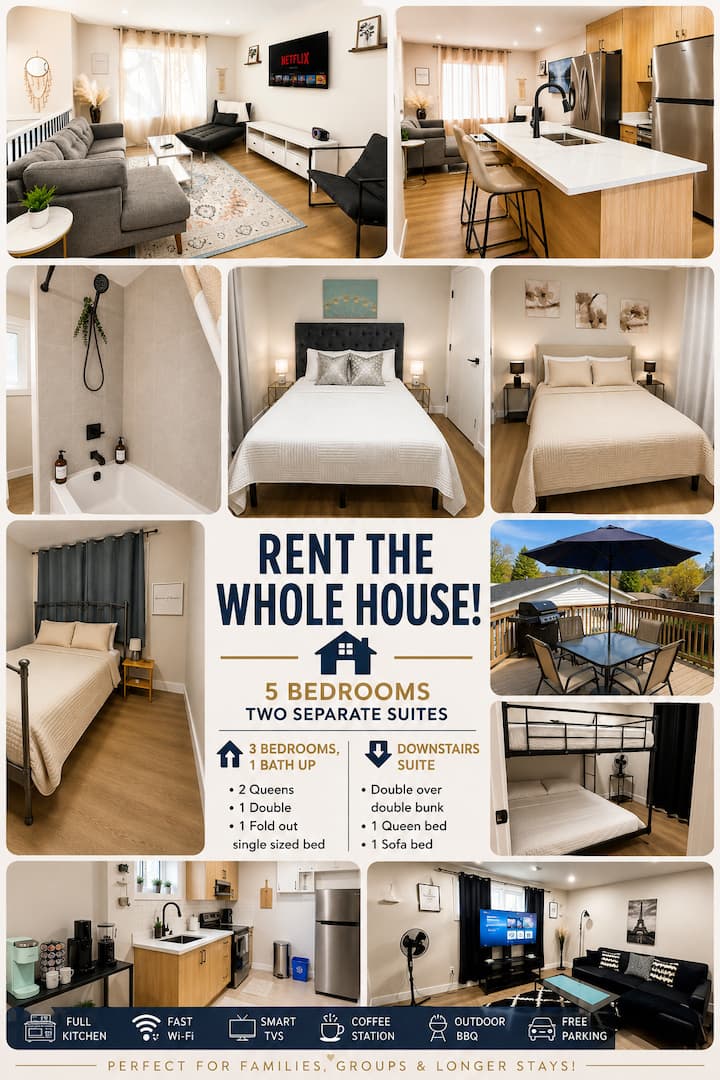 5 Bedroom House - 2 Separate Suites! - Calgary