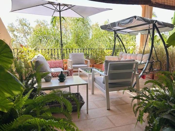 Real1b - Beautiful Apt With Tropical Terrace - San Pedro, España