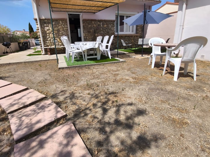 Rez-de-jardin Familial, Parking, Plage à Pied. - Sainte-Marie