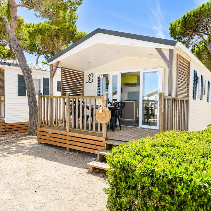 Mobil Home Le Cocon Du Lac Camping 4* Piscine - Le Barcarès
