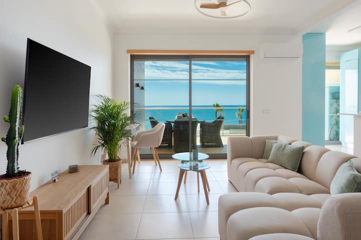 New Blue Horizon Ocean View, Beach, Garage & Pool - Albufeira