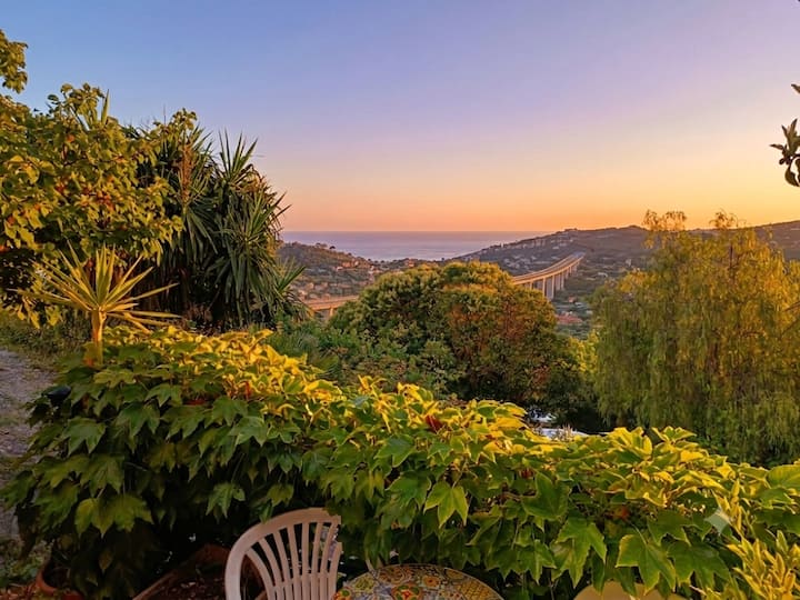 Almarea Incanto - Casa Vista Mare In Borgo Ligure - İmperia, İtalya