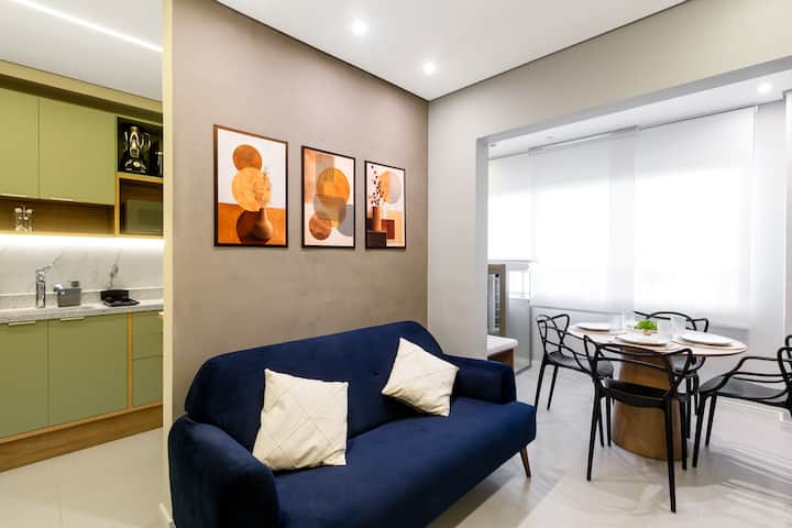 Bsr | Charming Apt | Walk To Allianz | Gym & Pool - Brazil