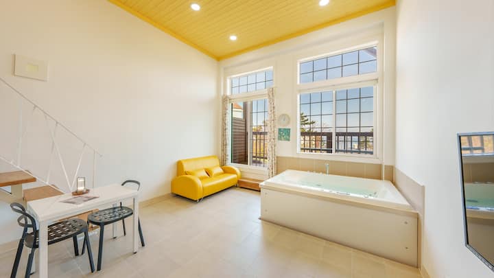 강릉시의 아늑한, 넓고 쾌적한 낭만 복층 - 203호(스파) - Gangneung-si