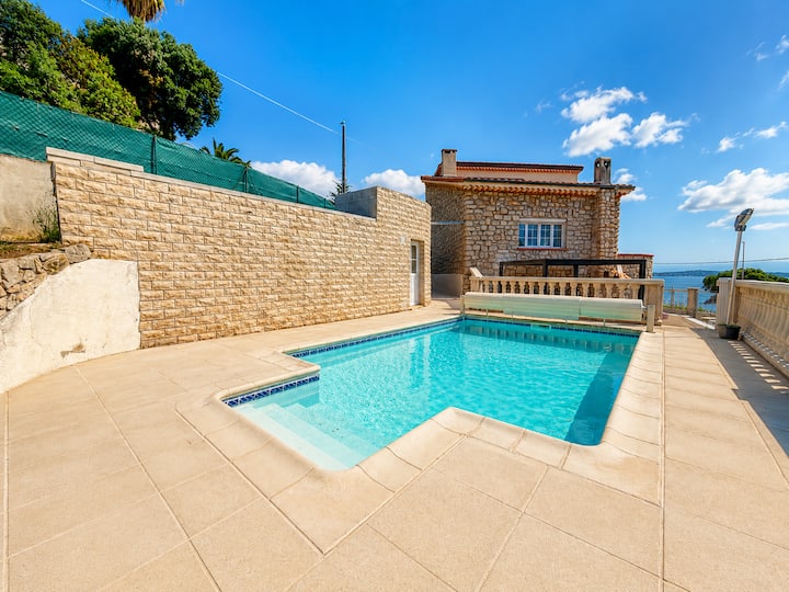 Haut De Villa, Piscine Privée, Vue Mer - Cannes