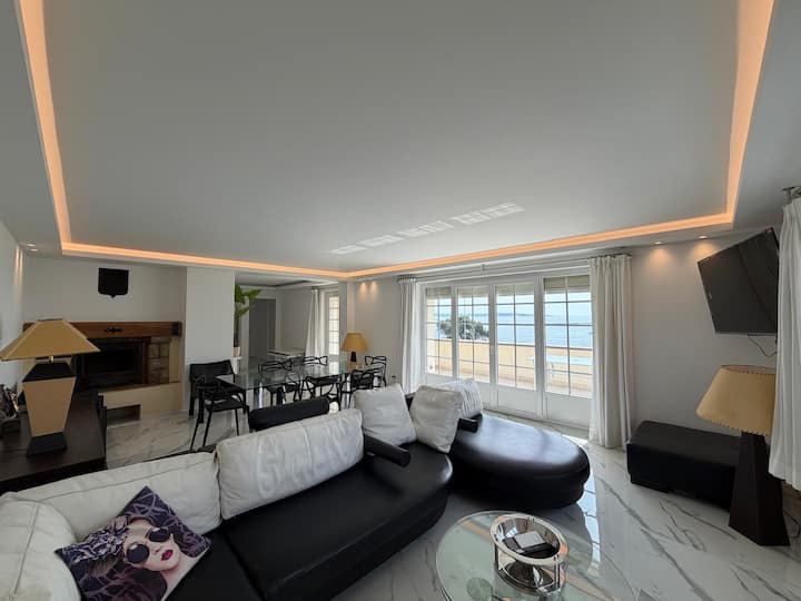Haut De Villa, Piscine Privée, Vue Mer - Vallauris