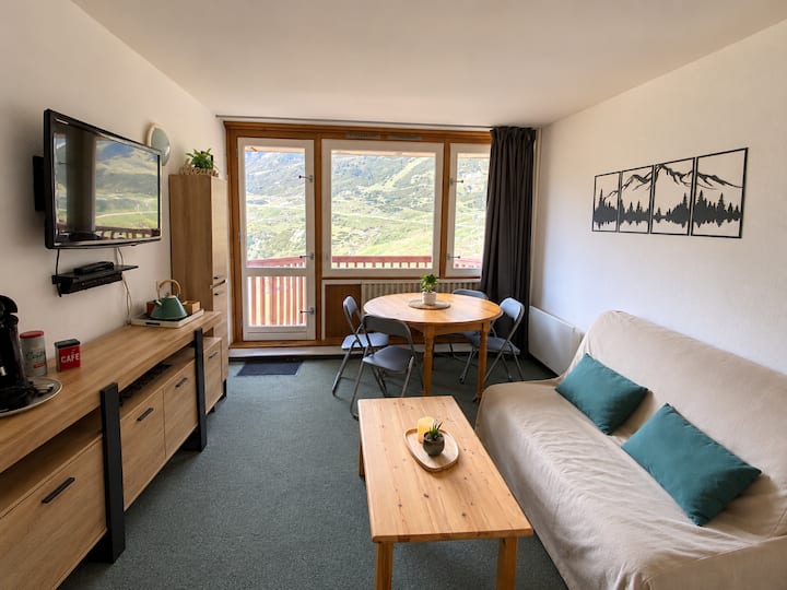 Studio Lumineux Avec Balcon Et Vue Montagne - Lac d'Aumar