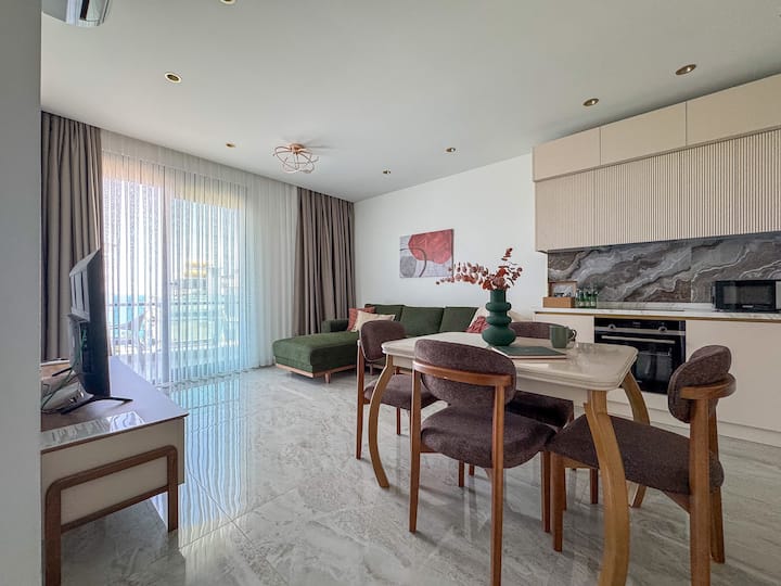 Qoople Excellence A39 - квартира с видом на море - Alanya