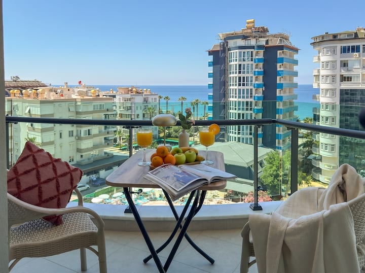 Qoople Excellence A39 - квартира с видом на море - Alanya