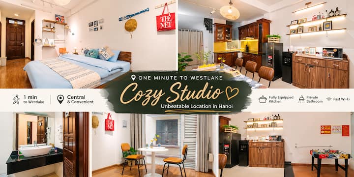 West Lake| Private Studio| King Bed, Ac & Netflix - Vietnam