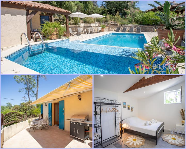 Charmant Gîte Climatisé Avec Piscine - Var