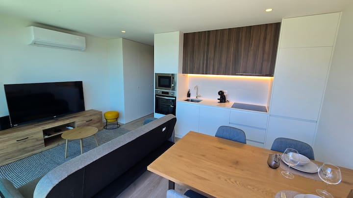 New & Modern 1br Free Parking Near Golf & Beach - Senhora da Hora