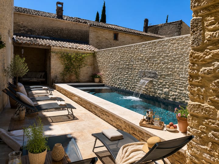 Mas En Pierre Avec Piscine Hameau De Gordes - Gordes