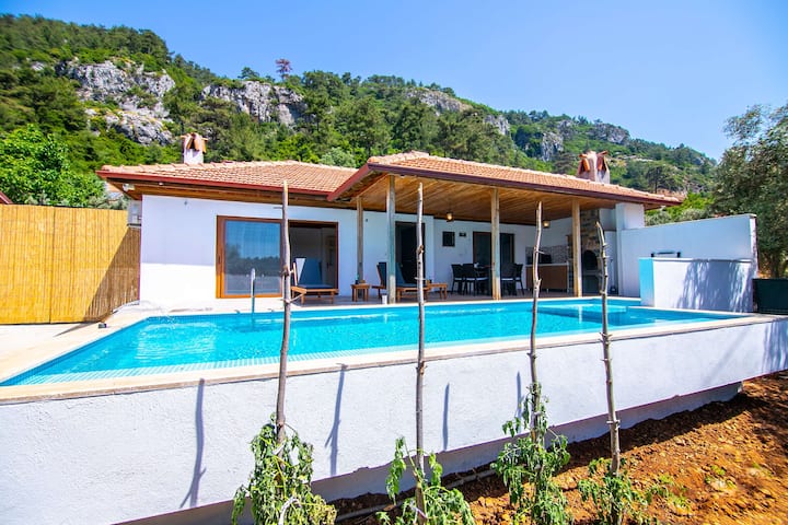 Villa Cevizli 2, ÖZel Havuzlu, 2 Yatak Odalı - Akkaya