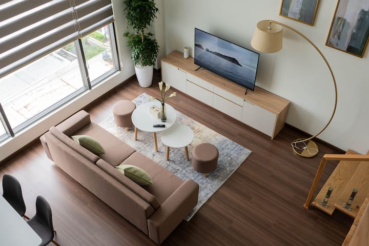 Chic 2br 2ba Duplex 100m² | Skyline Views Central - Da Nang