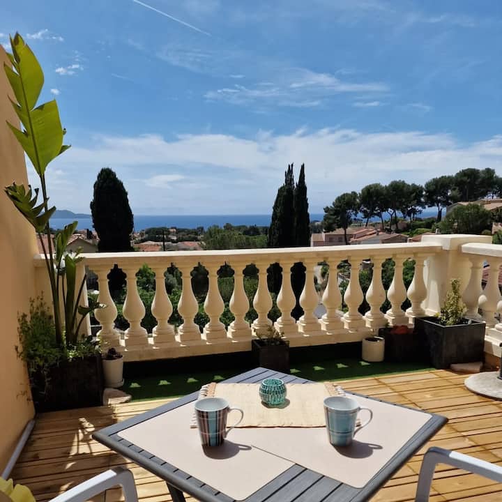 Appartement Vue Mer, Terrasse Plein Sud, Clim,wifi - La Capte