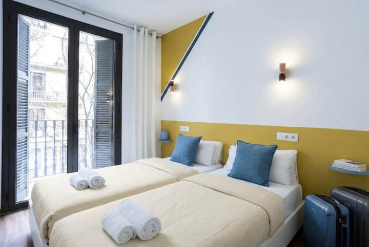 Central 2-bedroom Flat Near Sagrada Familia - 4ppl - Barcelone