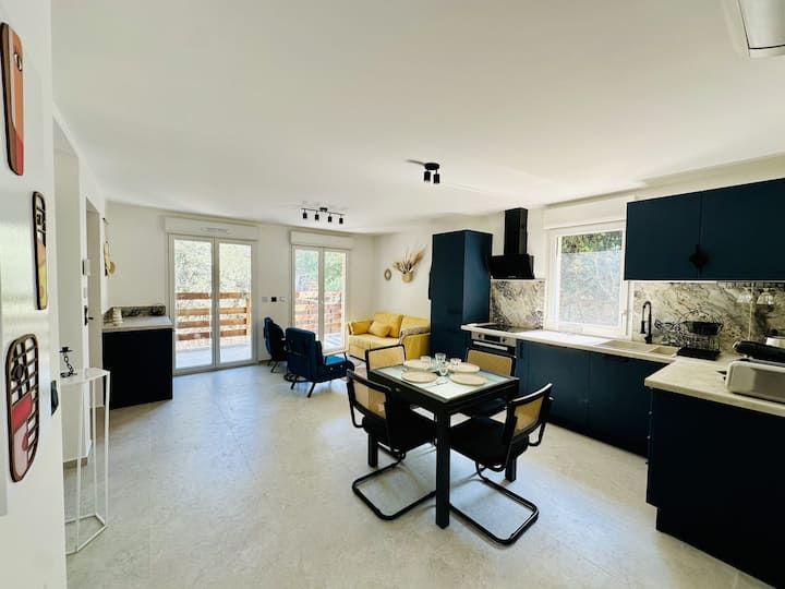 Guest House Azur - Climatisation, Parking, Jardin - Nice