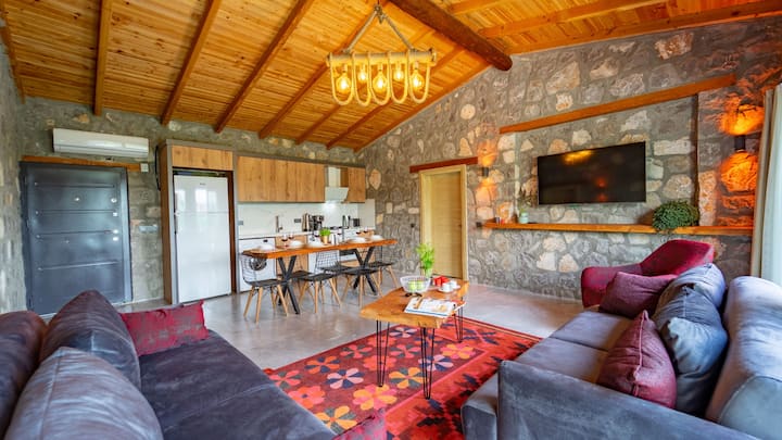 Fethiye ÇAlış’da Jakuzili Ve Barbekülü Lüks Villa. - Fethiye