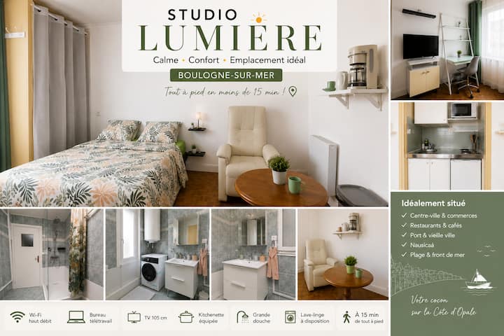 Studio Lumière  Calme Et Emplacement Idéal - Équihen-Plage