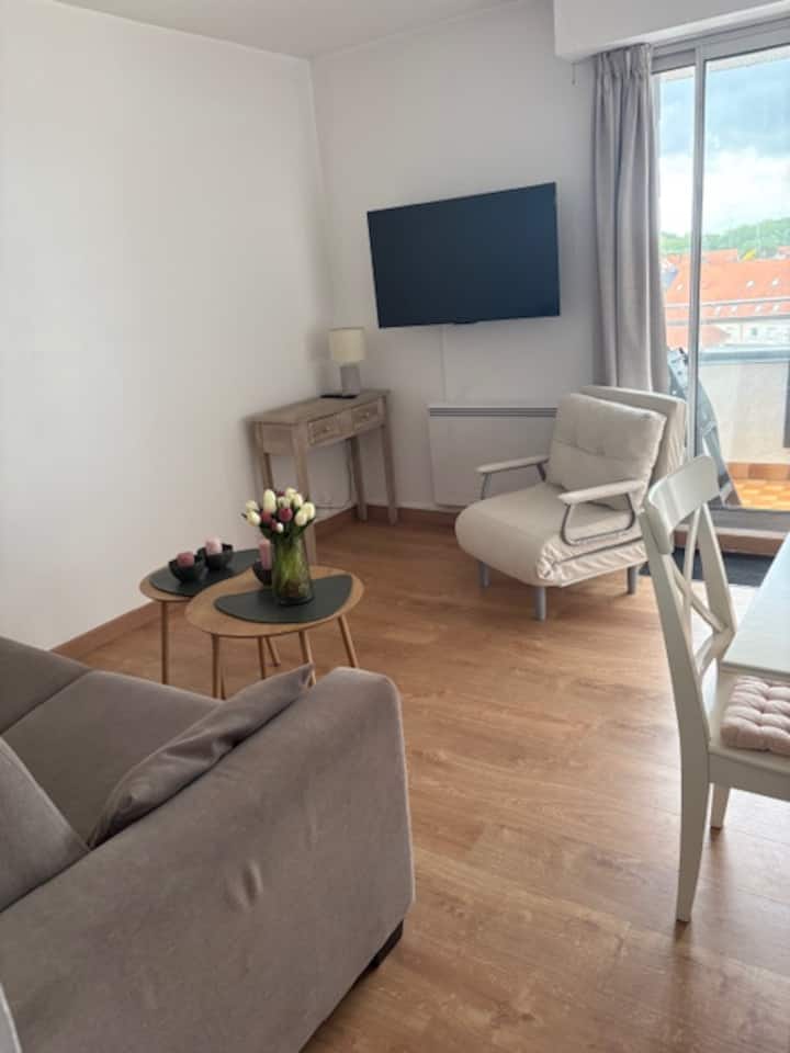 Studio Proche De La Mer Avec Balcon - Groffliers