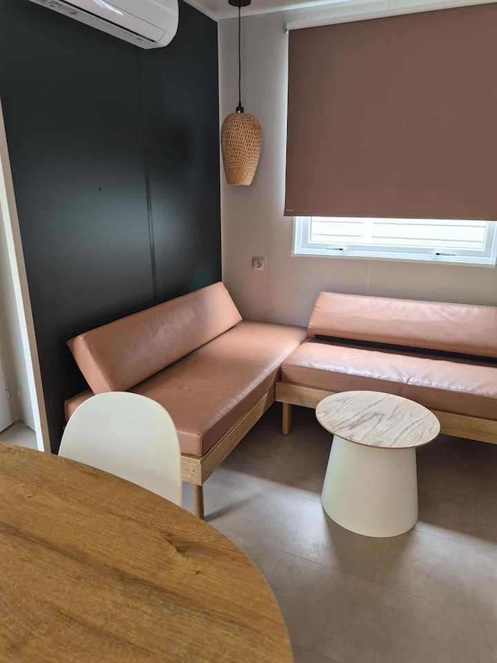 La Kaz Des Pins - Mobil Home Design Face Au Lac - Sanguinet