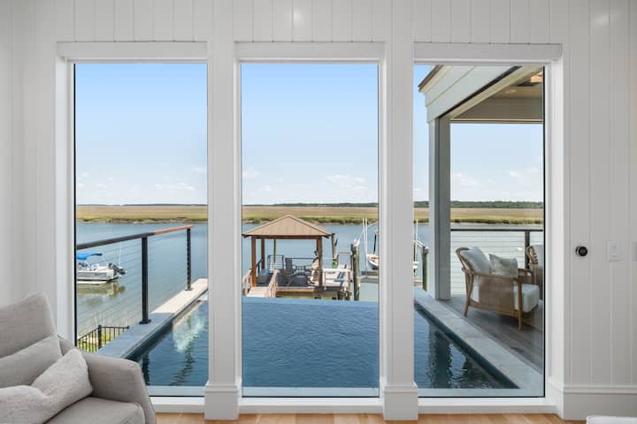 5br Luxury Waterfront Retreat With Pool And Dock - Edisto Island, SC