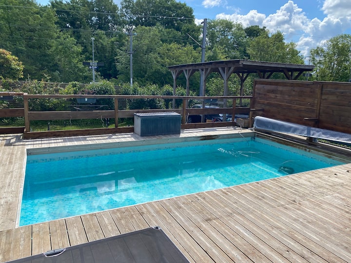 Maison Familiale : Piscine, Terrasse Et Pétanque - Beaumont-sur-Oise