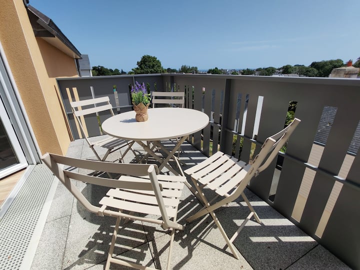 Y314-t3 Vue Mer Familial & à 300m De Locéan - Loctudy