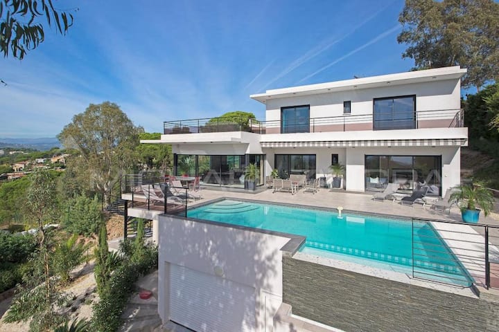 Villa Luxe Cannes Piscine Vue Mer 10 Pers - Cannes