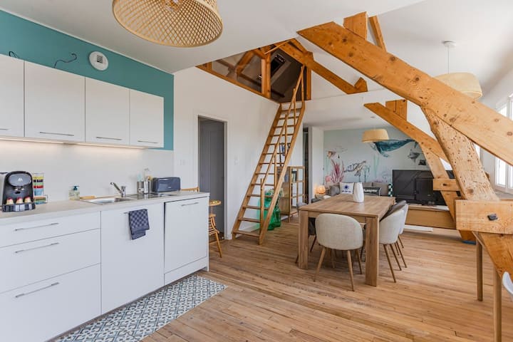 Cocon Neuf • Vue Sur Les Toits • 6 Pers • Parking - Bretagne