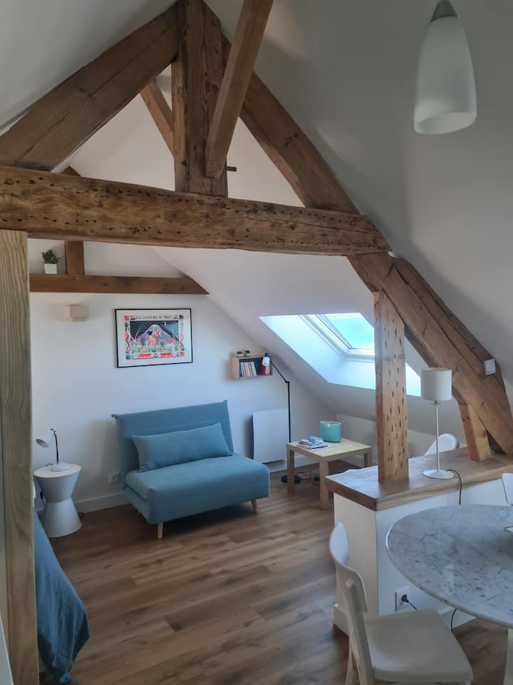 Grand Studio Atypique Vue Mer - Luc-sur-Mer