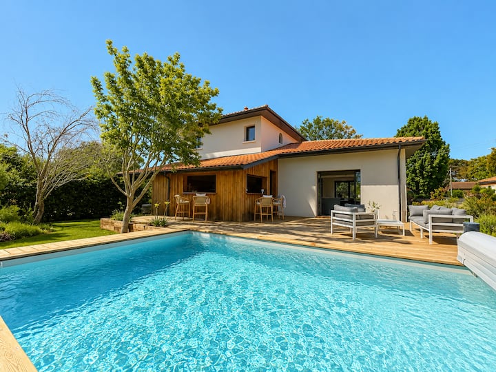 L’écrin Du Golf - Villa Climatisée Avec Piscine - Pyla sur Mer
