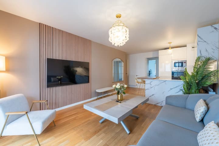 Premium 3-bedroom Apartment 10 Min To La Défense - Suresnes