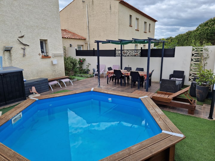 Maison Avec Piscine Et Jacuzzi à 3 Kms De La Plage - Frontignan