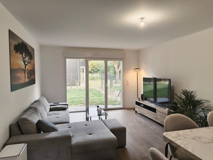 T2 Lumineux Avec Jardin - Proche Bourg Et Plage - Carnac