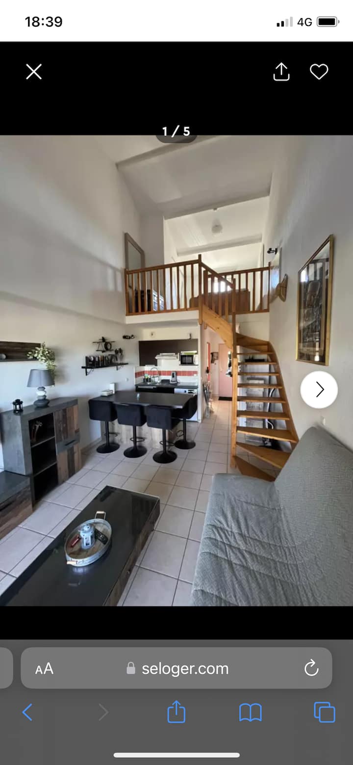 Duplex Climatisé Avec Terrasse à 5 Min Du Circuit - Signes